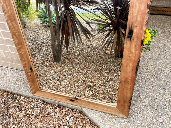 Railway Sleeper Rustic Framed Mirror Image Enhancement Mirrors