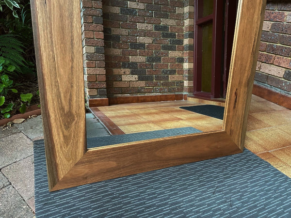 Spotted Gum Australian Hardwood Wide Frame Mirror Image Enhancement ...