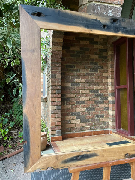 Railway Sleeper Rustic Australian Hardwood Mirror Image Enhancement ...