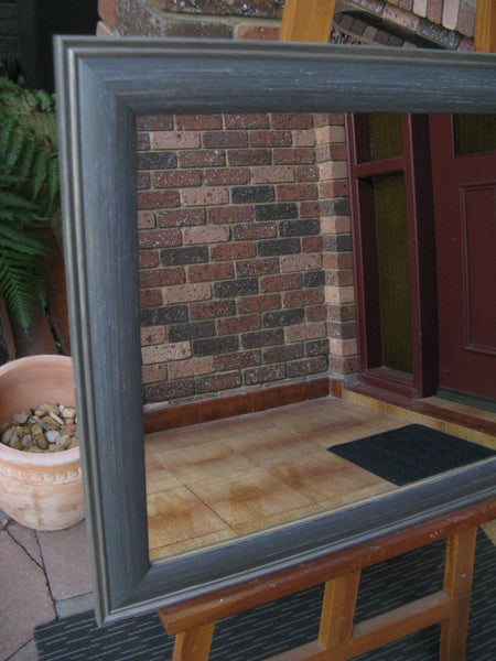 Driftwood Slate Grey Wood Frame Large Wall Mirror Image Enhancement ...